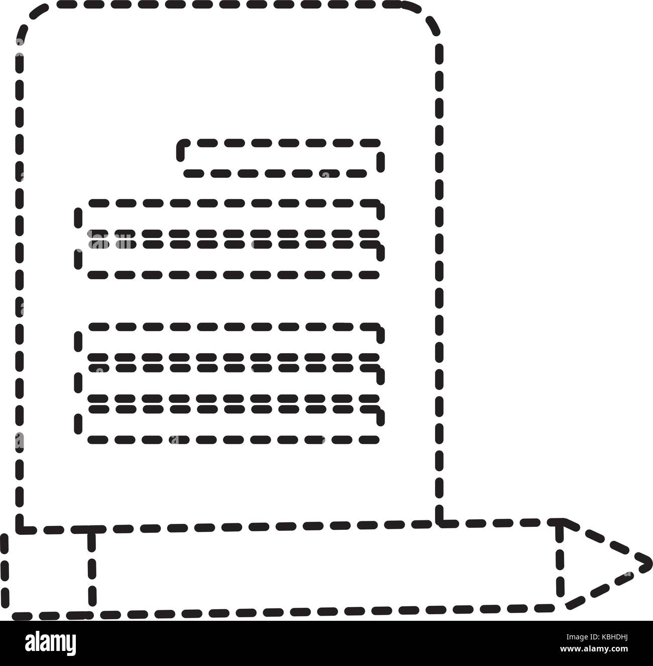 paper page and pencil icon over white background vector illustration ...