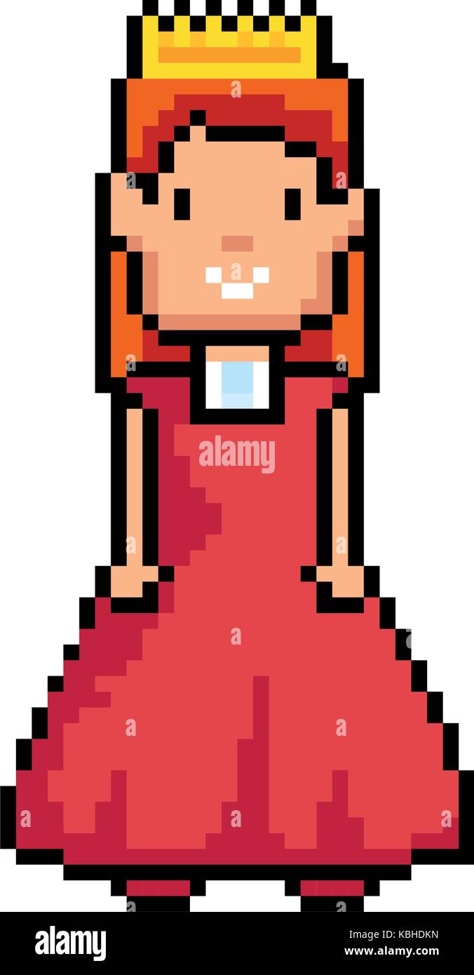 pixelated princess avatar game vector illustration design Stock Vector Image & Art - Alamy