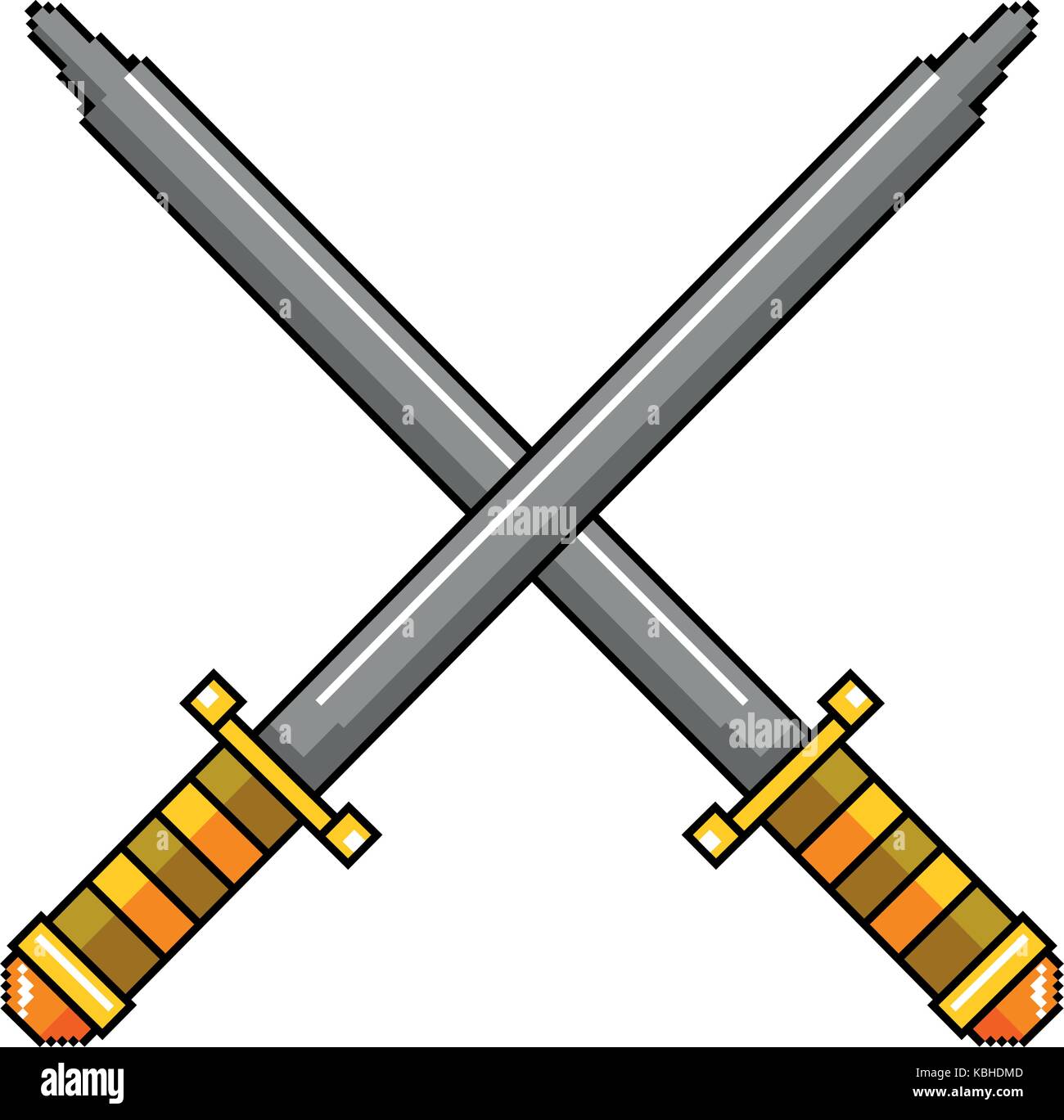 swords game weapons icon vector illustration design Stock Vector Image ...