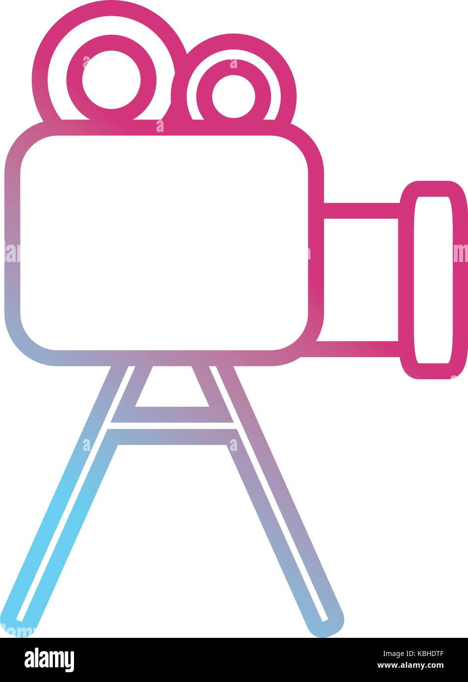video camera icon over white background vector illustration Stock ...