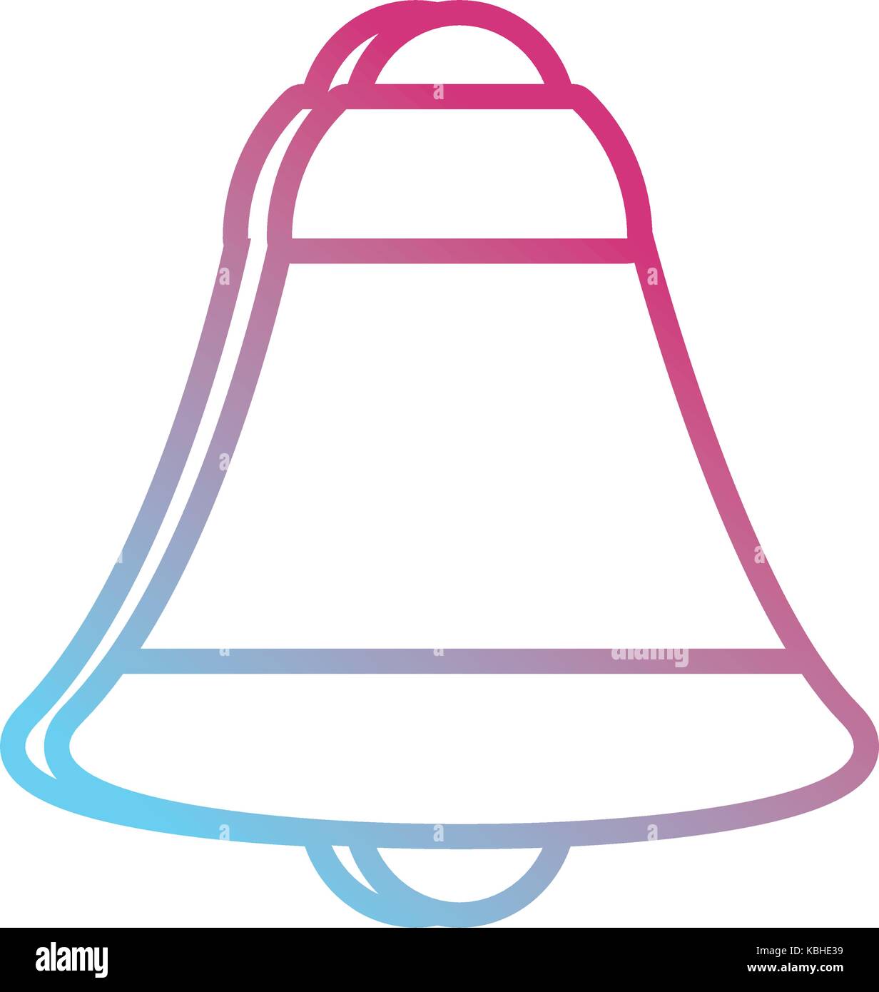 bell icon over white background vector illustration Stock Vector Image ...