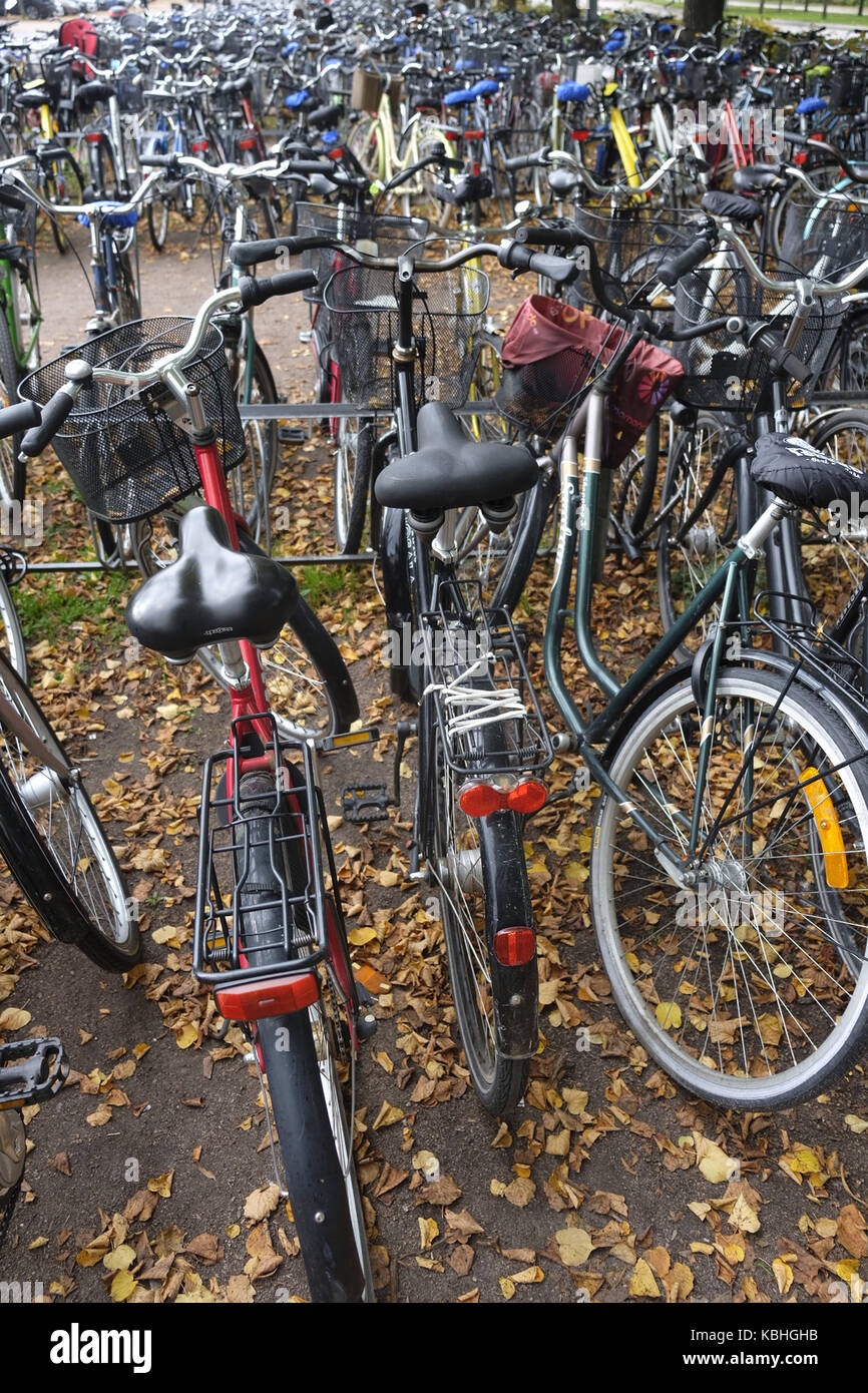 Bicycles in Västerås, Sweden Stock Photo - Alamy
