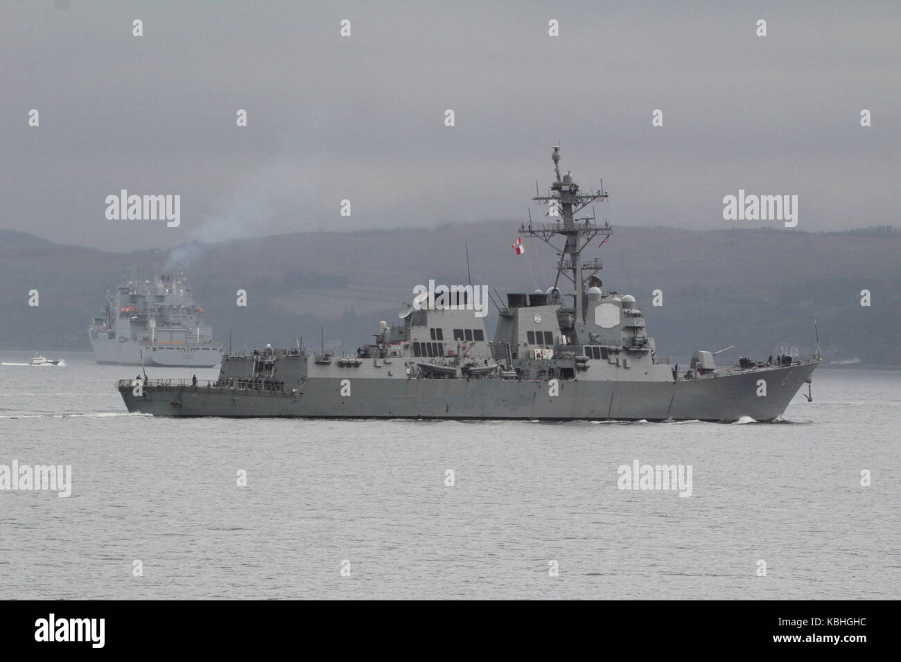 USS Winston S Churchill (DDG-81), an Arleigh Burke-class destroyer ...