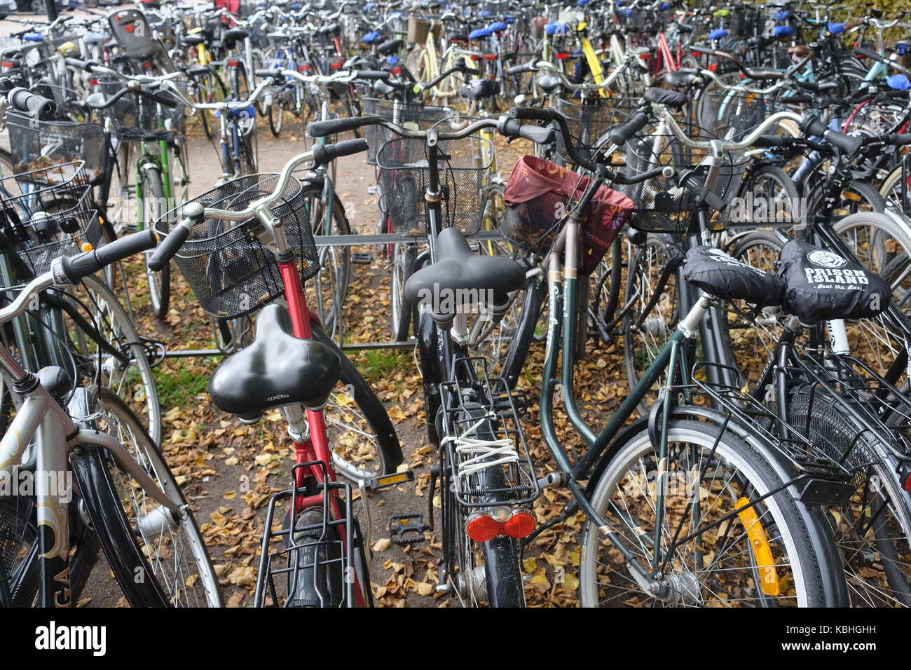 Bicycles in Västerås, Sweden Stock Photo - Alamy