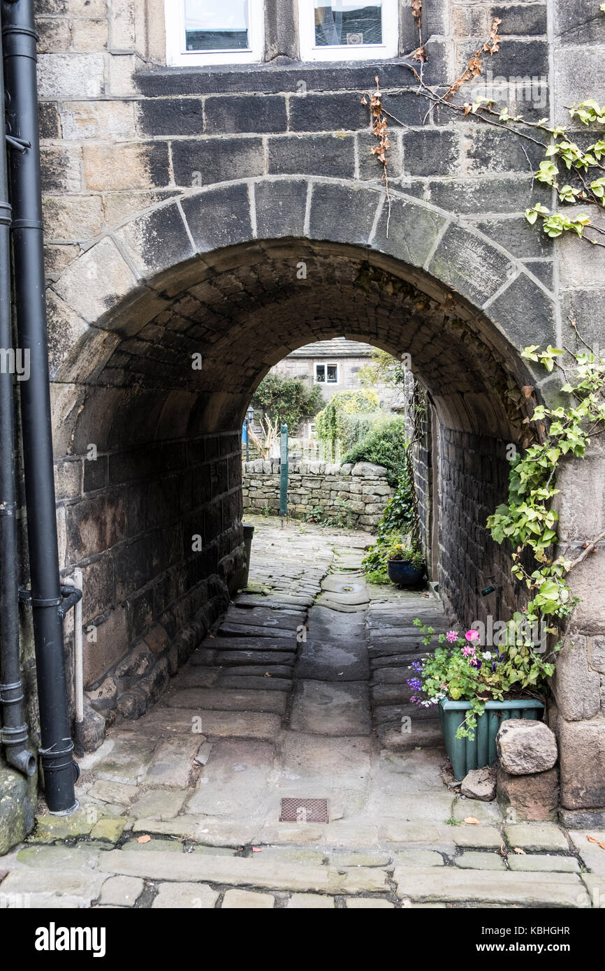 Heptonstall village Calderdale. West Yorkshire, England, UK Stock Photo ...