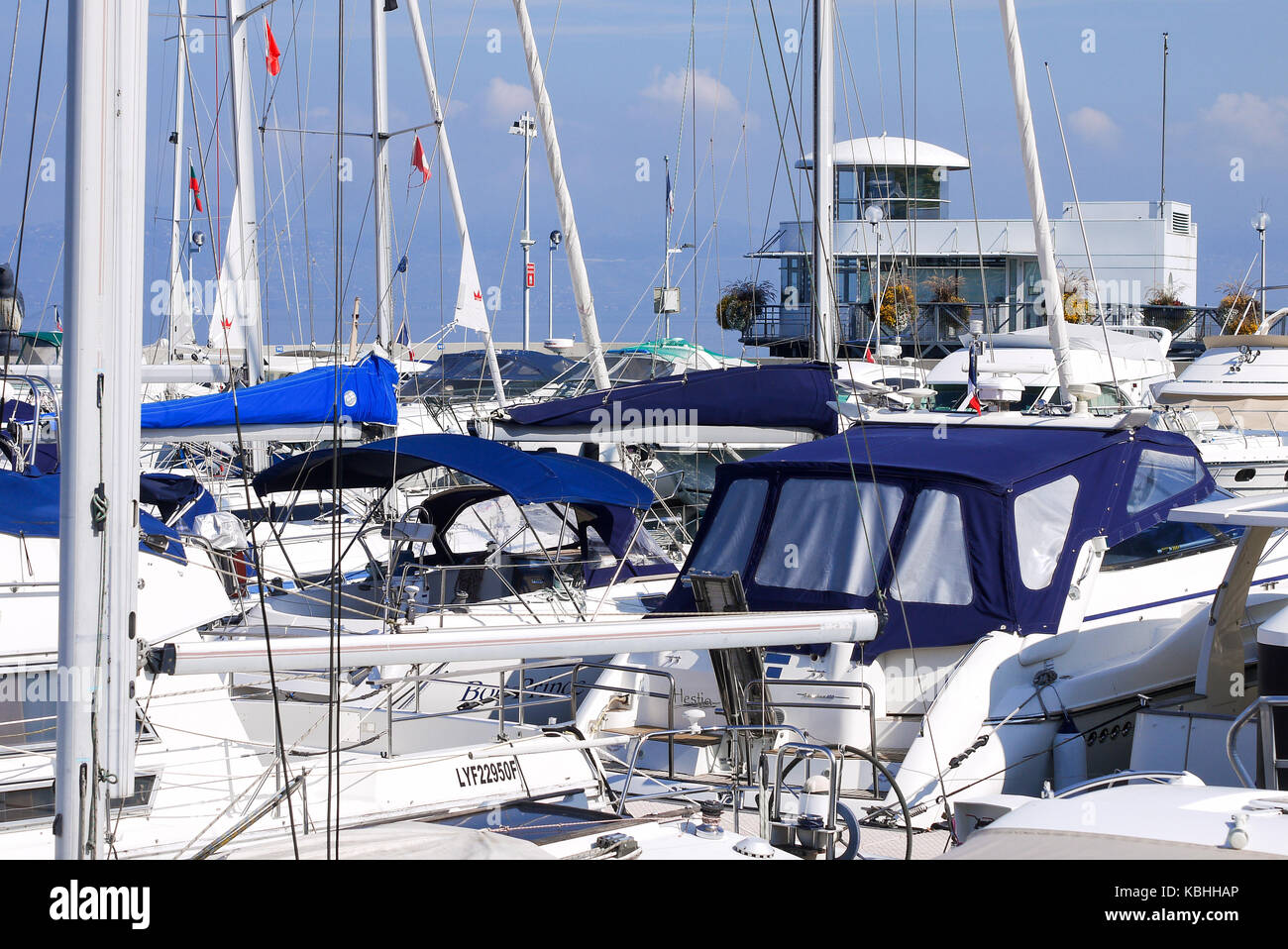 Evian les bains sailing boat hi-res stock photography and images - Alamy