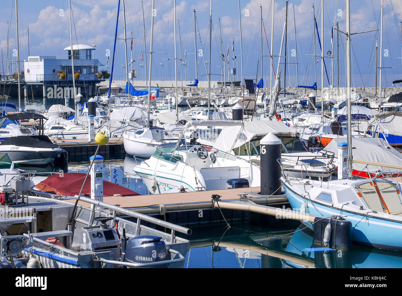 Evian les bains sailing boat hi-res stock photography and images - Alamy