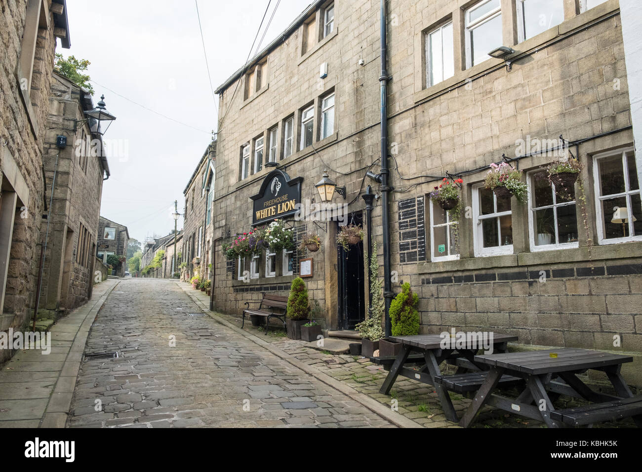 Heptonstall village Calderdale. West Yorkshire, England, UK Stock Photo ...