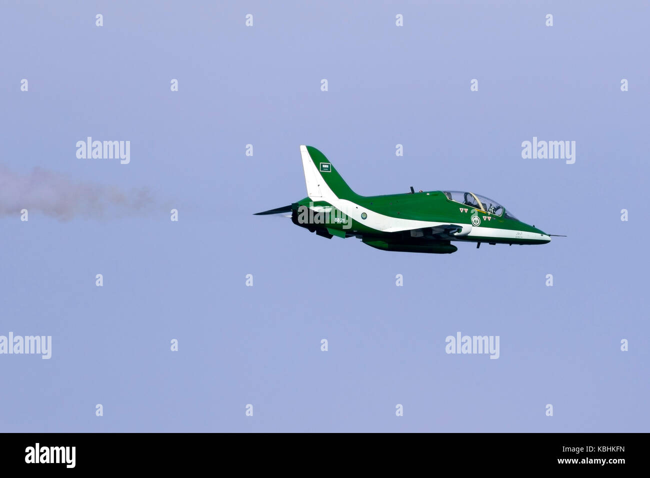 Saudi Air Force British Aerospace Hawk 65A, the Saudi Hawks, display ...