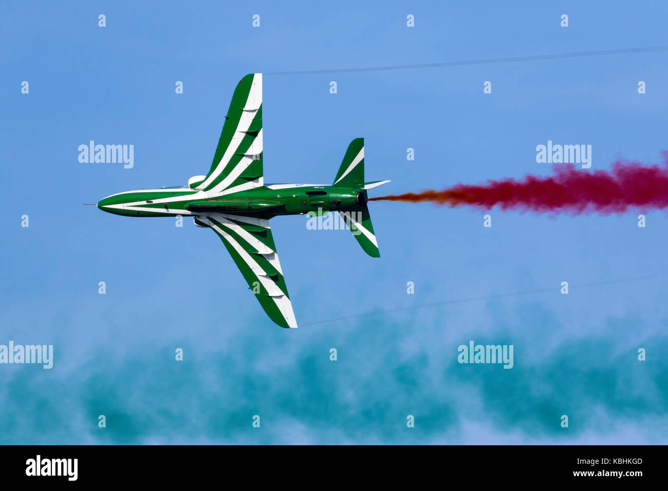 Saudi Air Force British Aerospace Hawk 65A, the Saudi Hawks, display ...