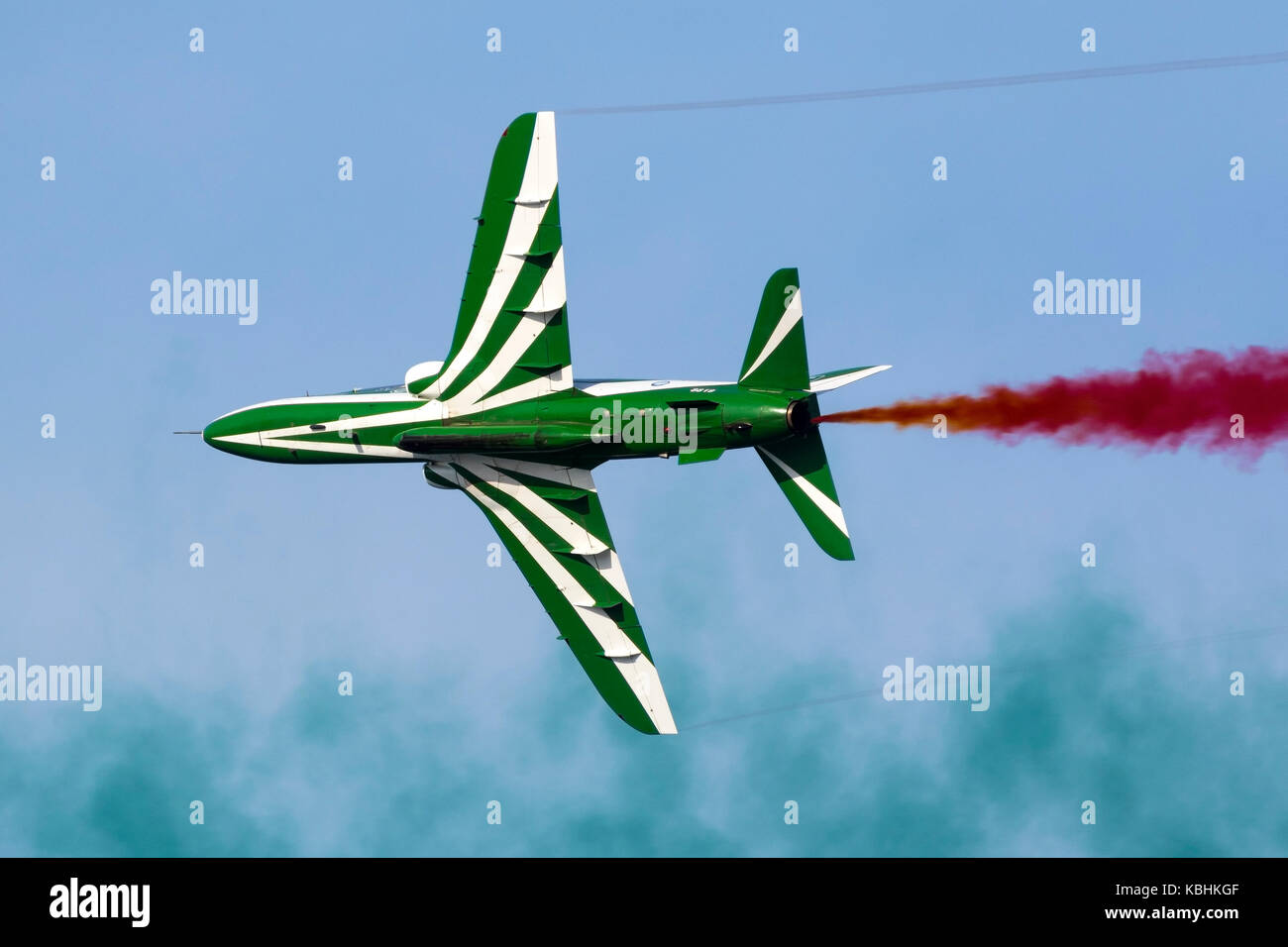Saudi Air Force British Aerospace Hawk 65A, the Saudi Hawks, display ...