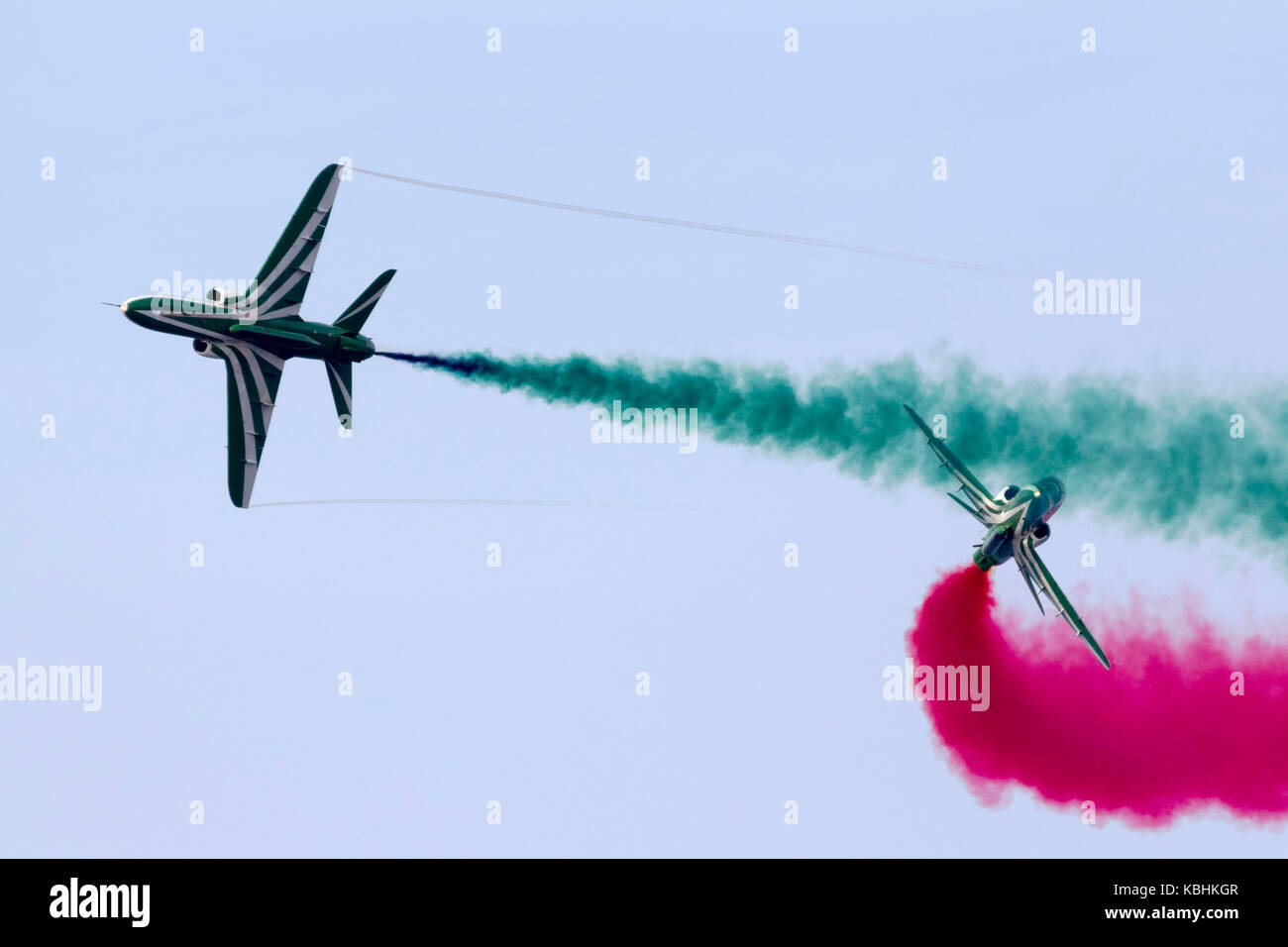 Saudi Air Force British Aerospace Hawk 65A, the Saudi Hawks, display ...