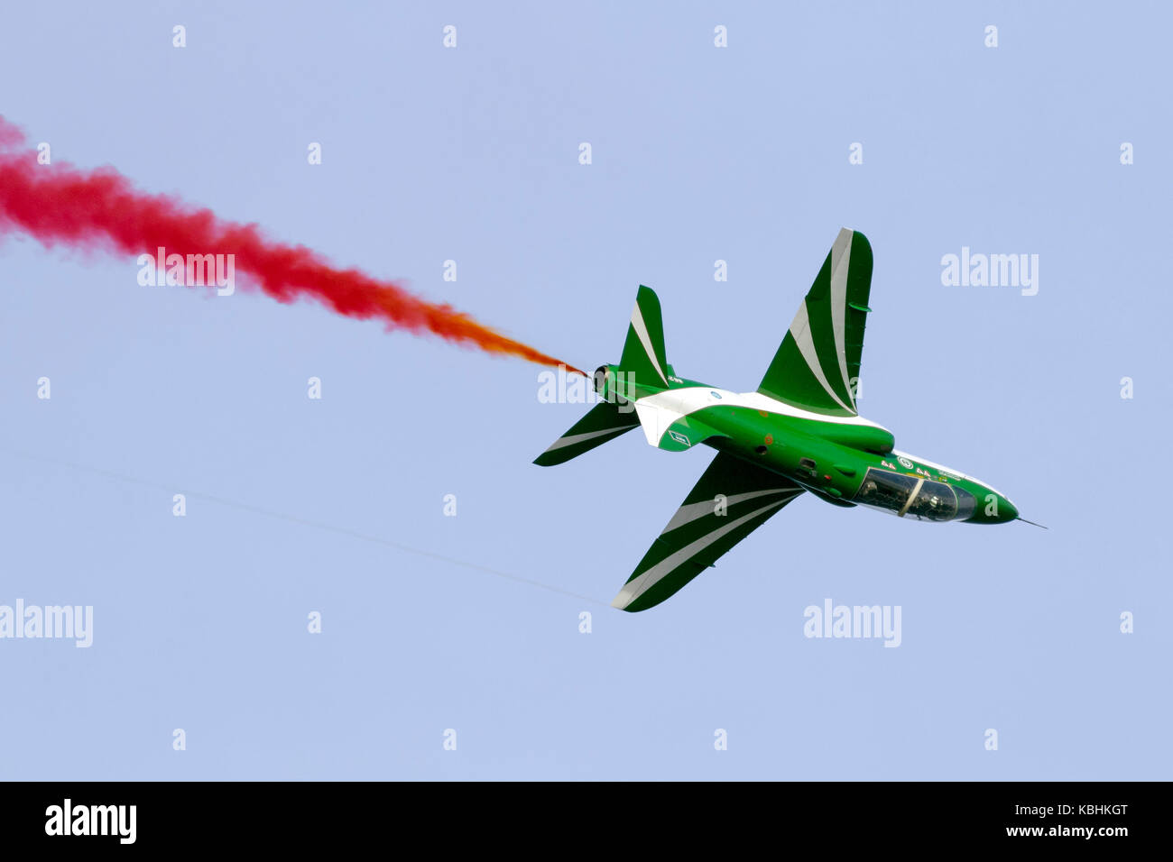 Saudi Air Force British Aerospace Hawk 65A, the Saudi Hawks, display ...