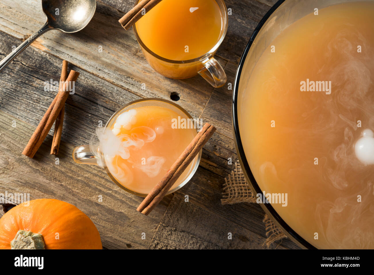 Homemade Spooky Pumpkin Spice Punch for Halloween Stock Photo - Alamy