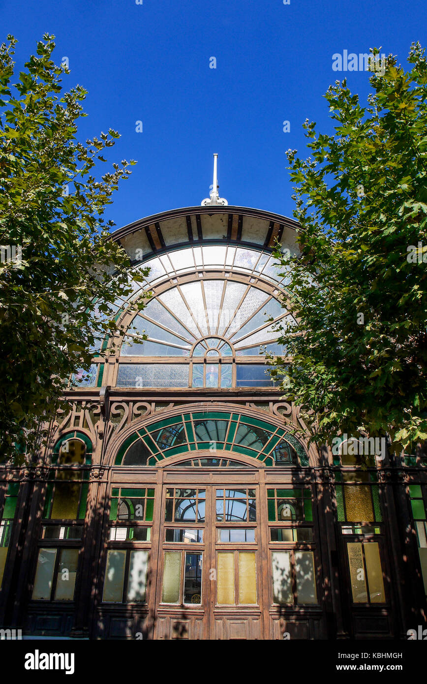 General view of the original Cachat spring building, Evian-les-Bains ...