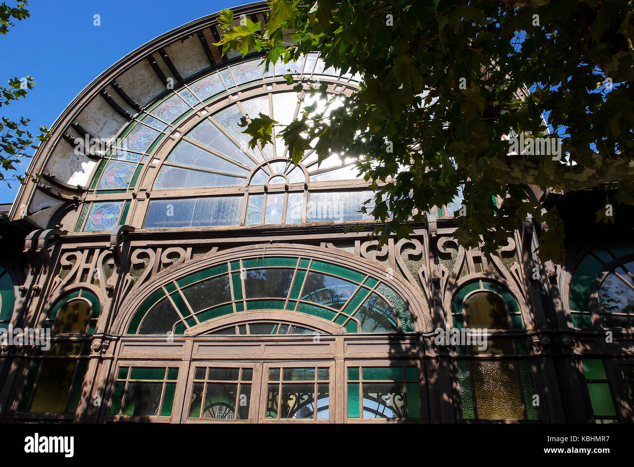 General view of the original Cachat spring building, Evian-les-Bains ...