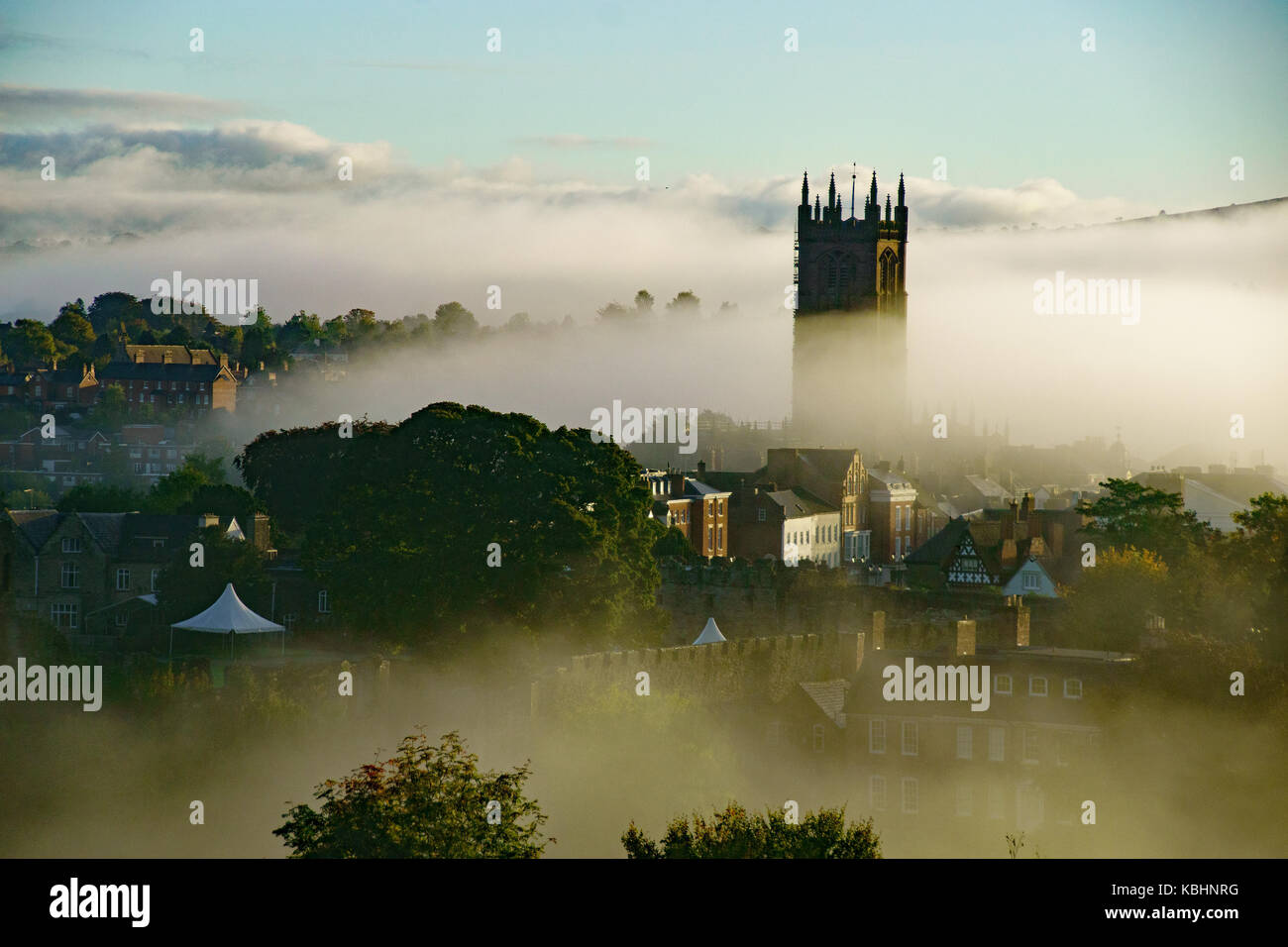 Tower covered by mist hi-res stock photography and images - Alamy
