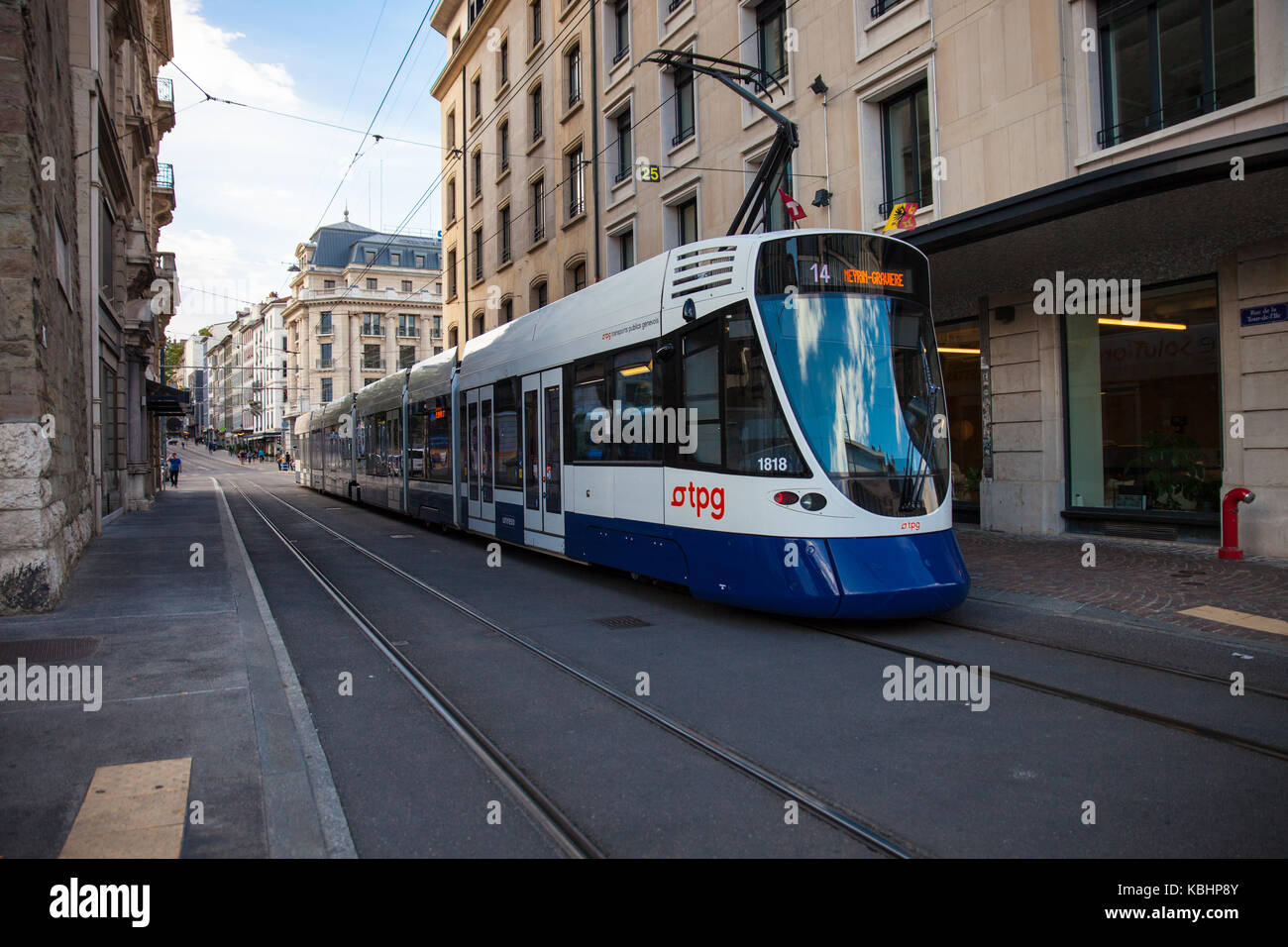 Geneva city tram hi-res stock photography and images - Alamy
