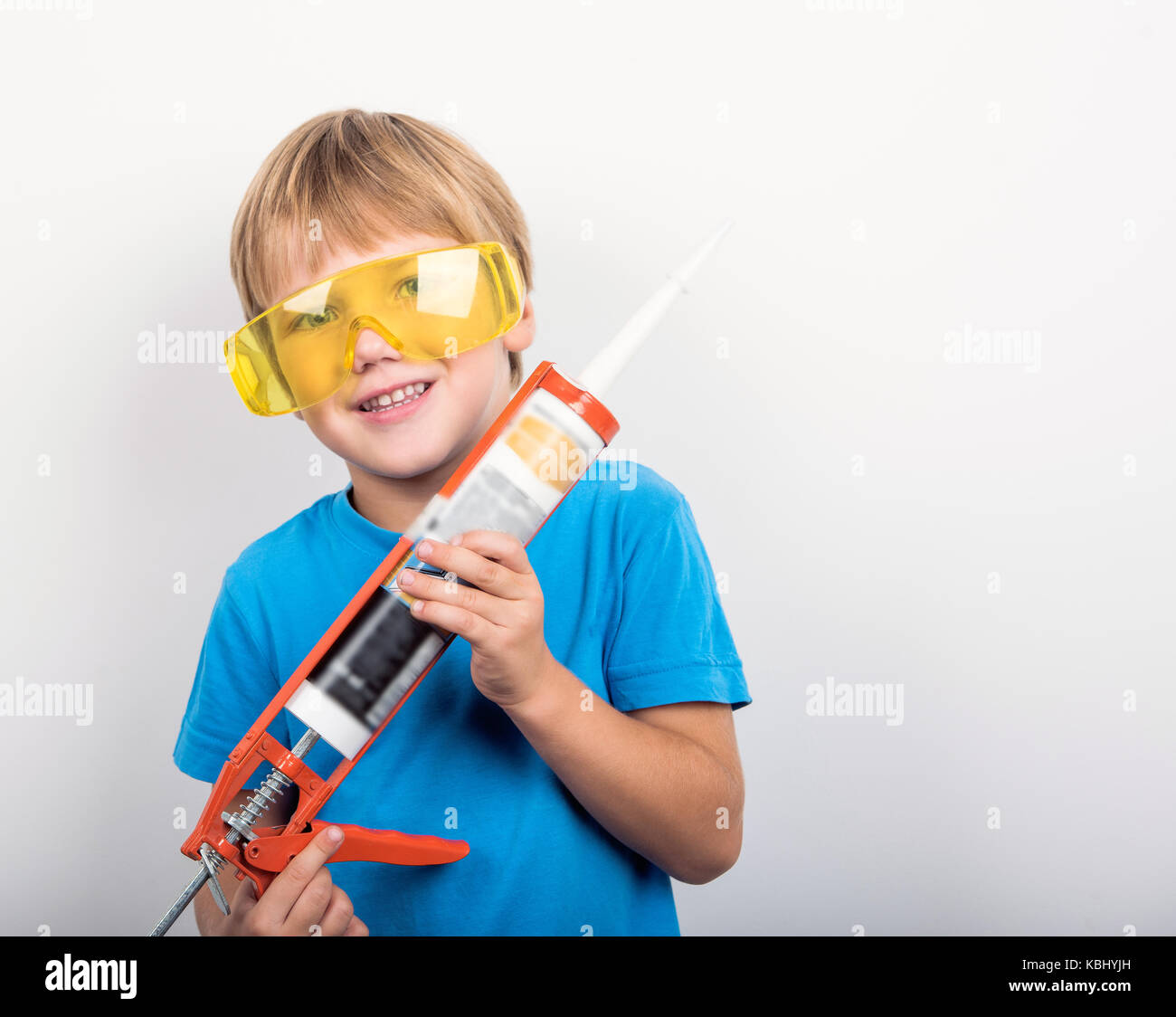 Tools work boy child construction hi-res stock photography and images ...