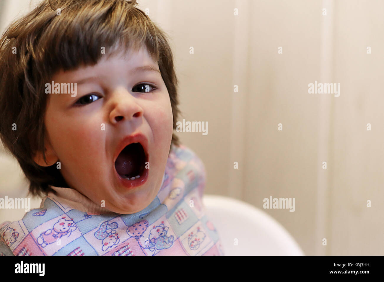 kid smiling and have fun white background Stock Photo - Alamy