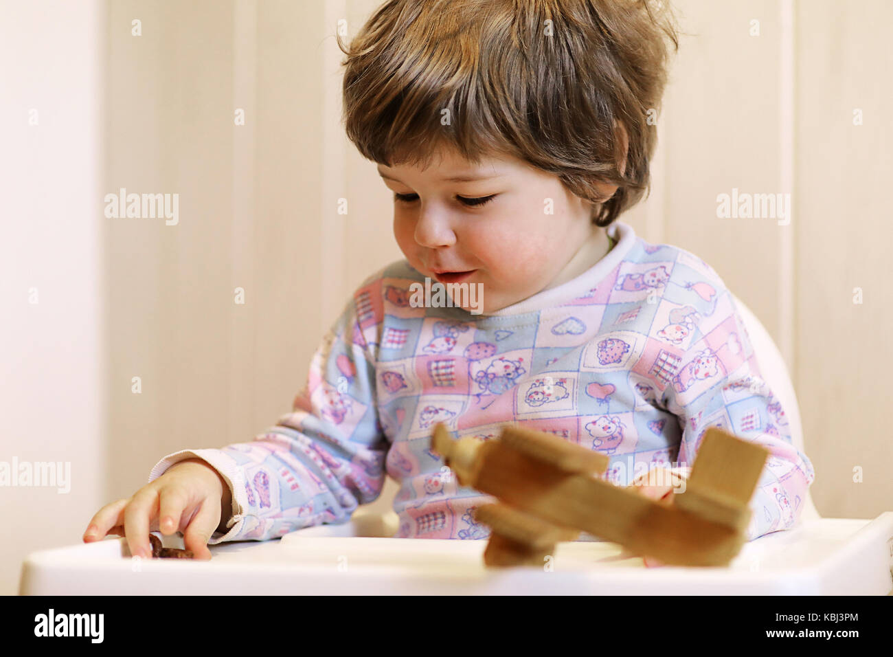 kid smiling and have fun white background Stock Photo - Alamy