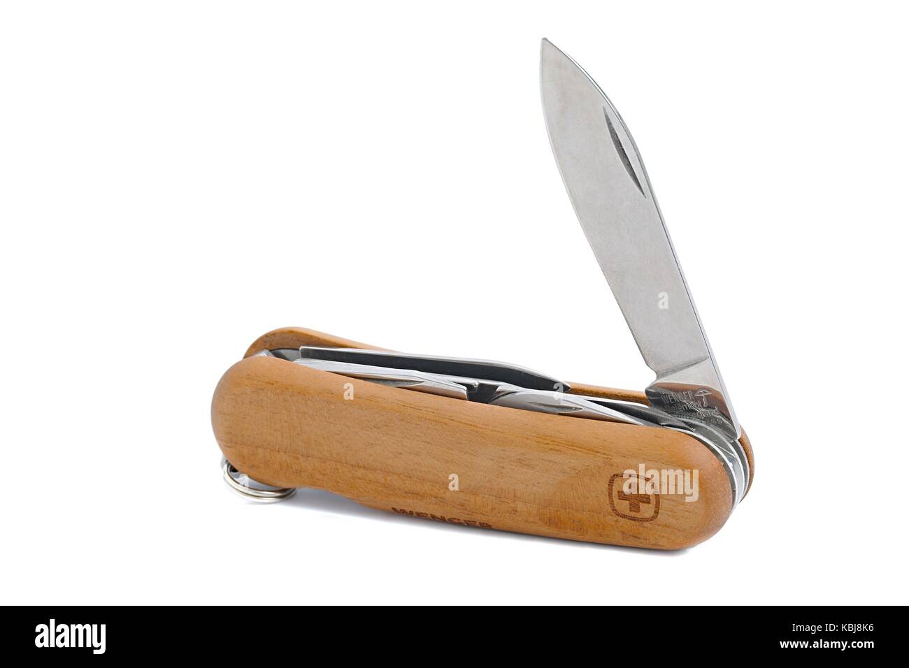 Swiss Knife Closeup Stock Photo - Alamy