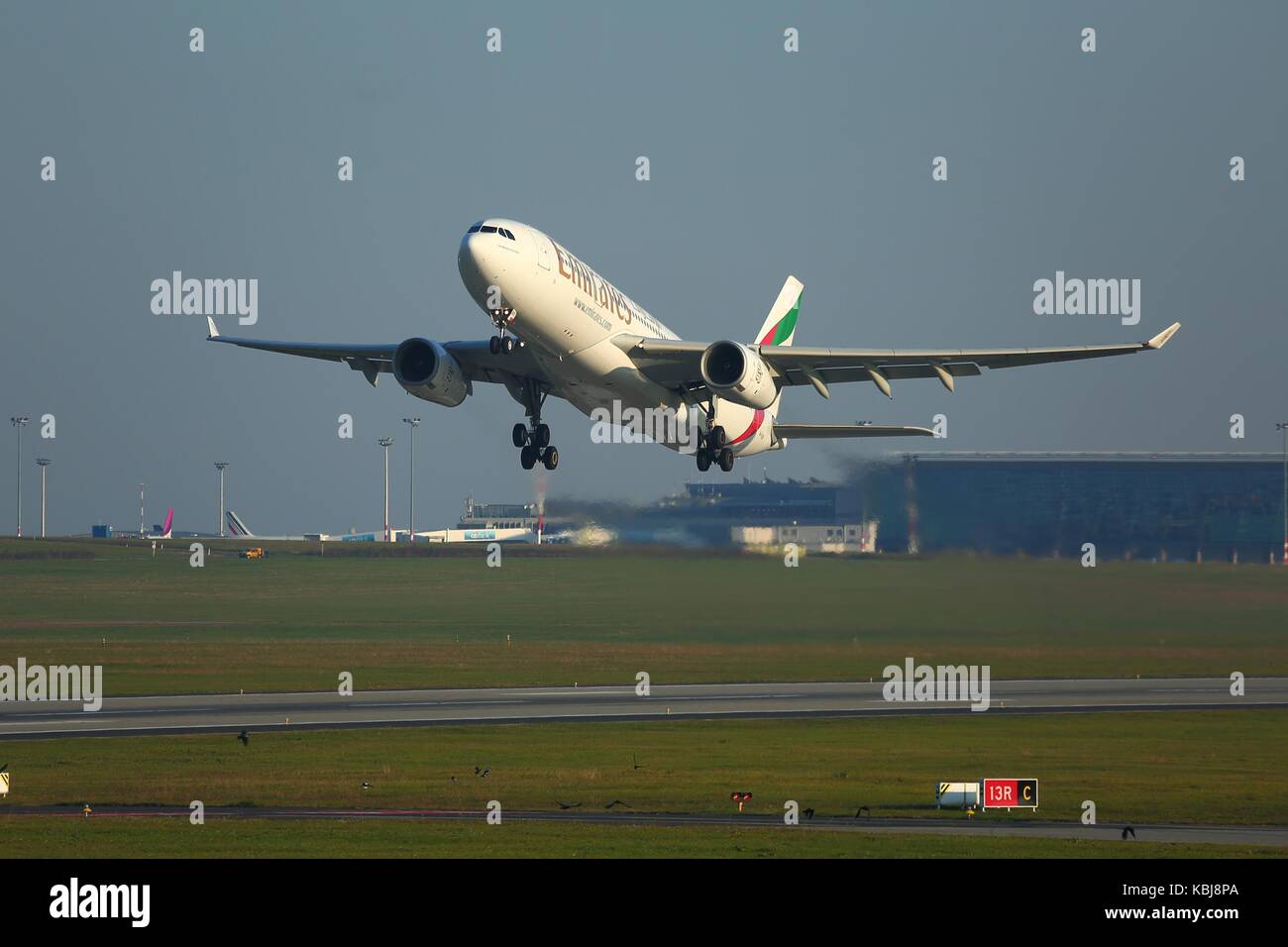 Plane taking off Stock Photo - Alamy