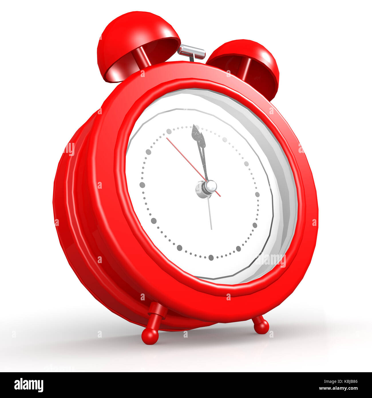 Red alarm clock Stock Photo - Alamy