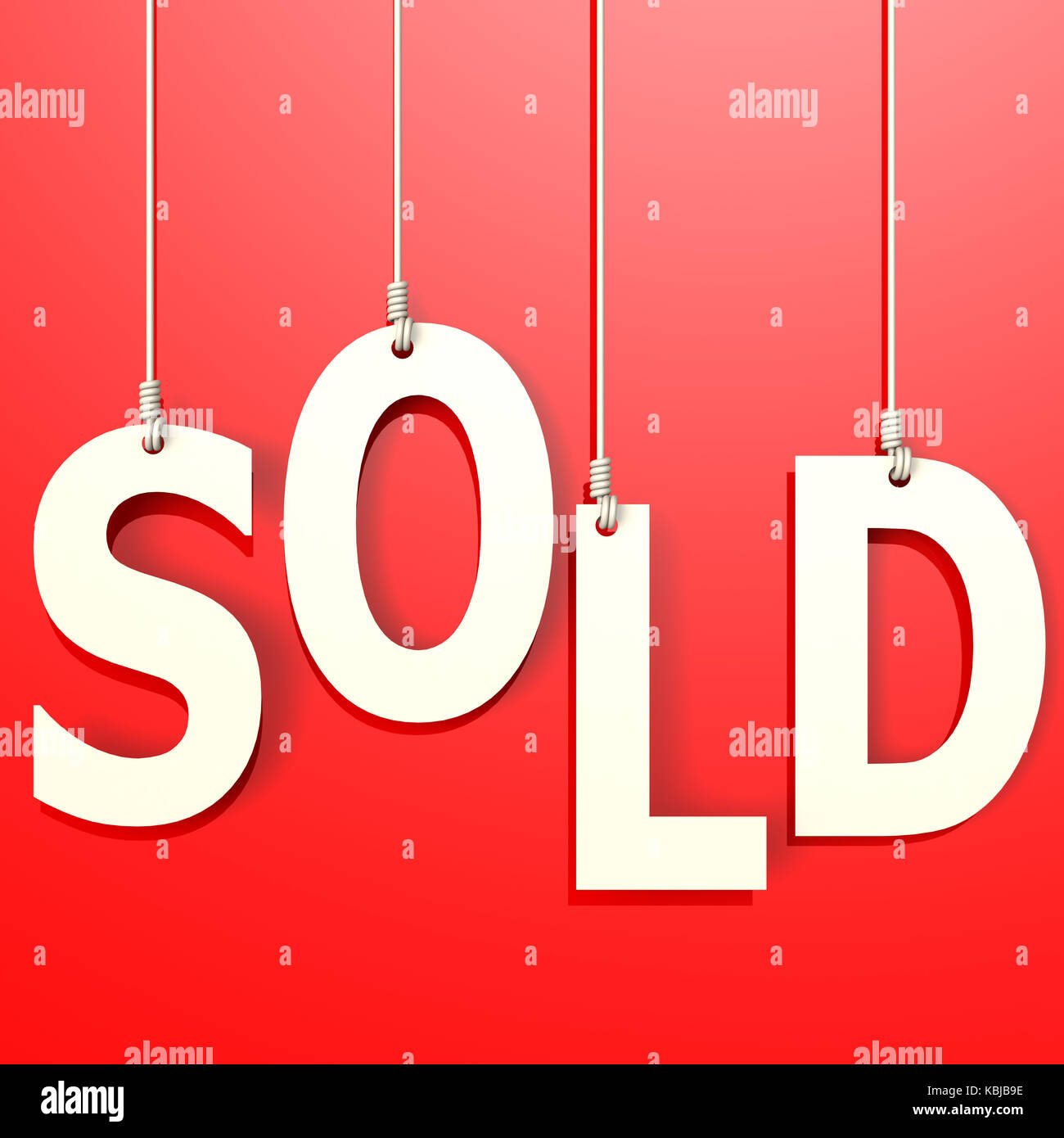 Sold word in red background Stock Photo - Alamy