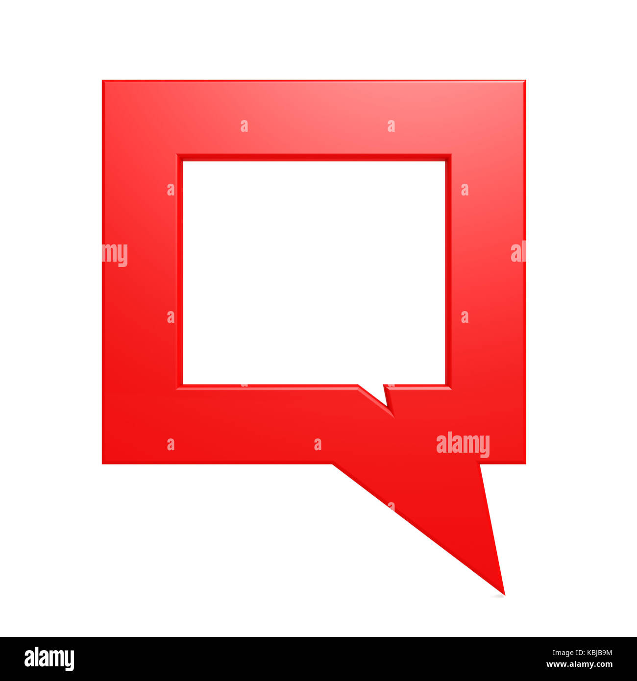 Chat bubble square icon hi-res stock photography and images - Alamy