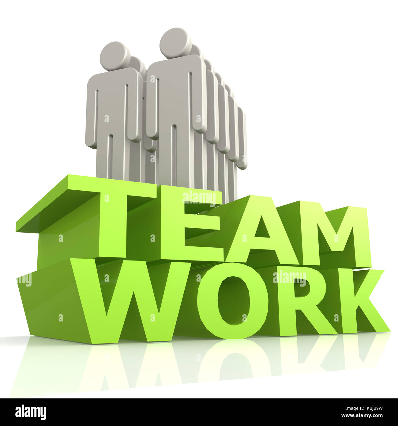 Teamwork with puppet Stock Photo - Alamy