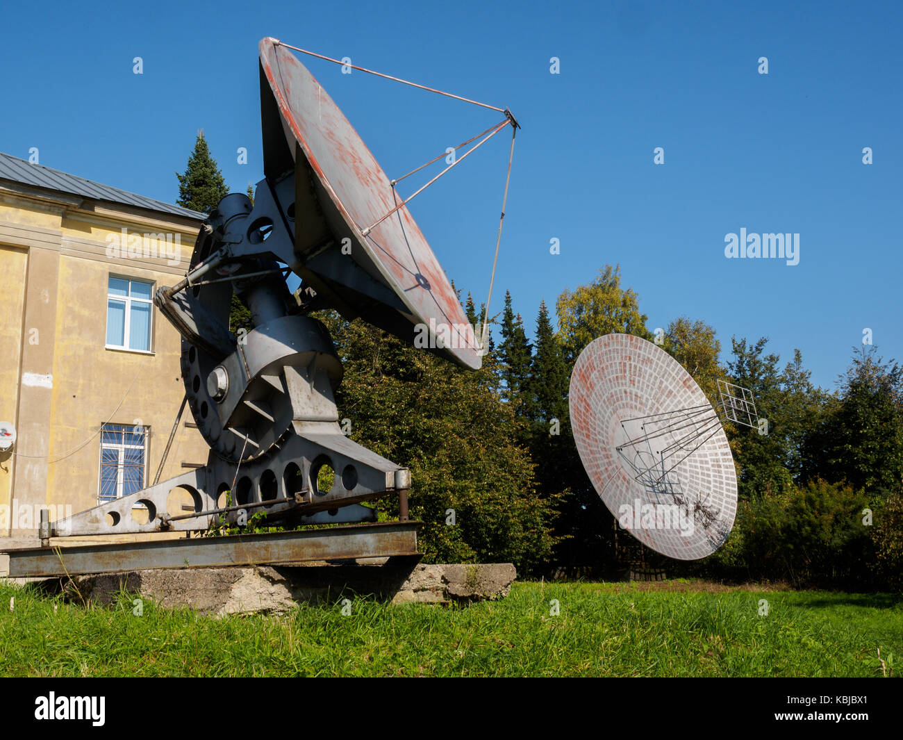 Antenna radio telescope of the Pulkovo Observatory in St. Petersburg ...