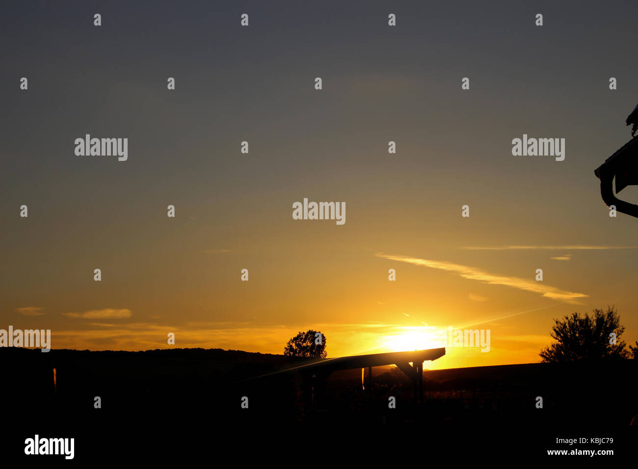 Beautiful sunset in the great plains Stock Photo - Alamy