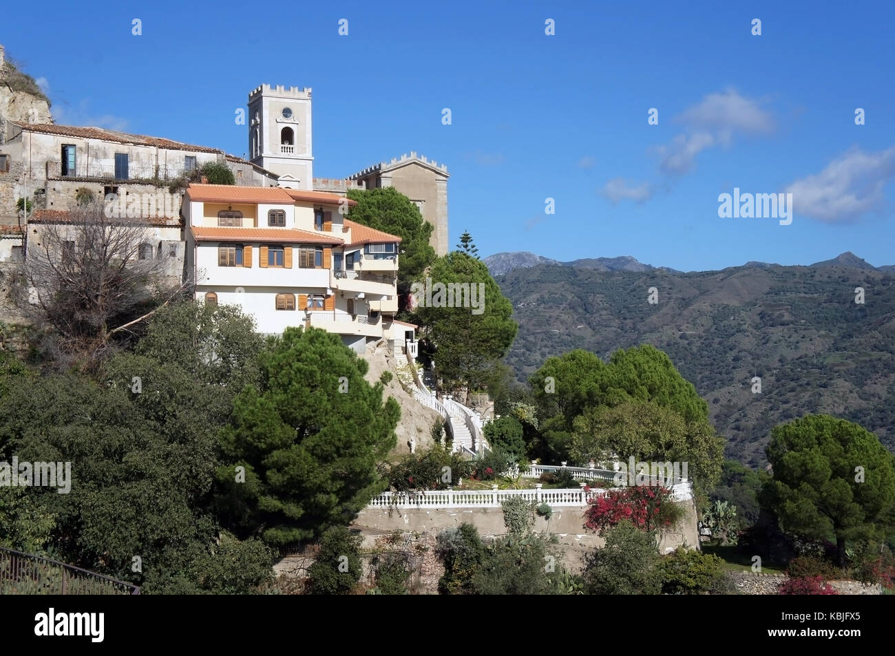 Landscape with Godfather's (Corleone) village and surrounding hills ...