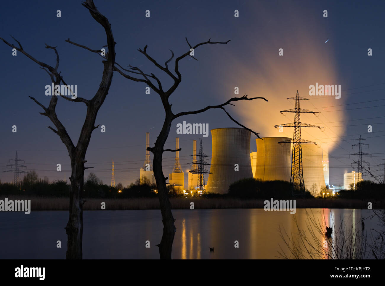 Coal power plant with trees hi-res stock photography and images - Alamy
