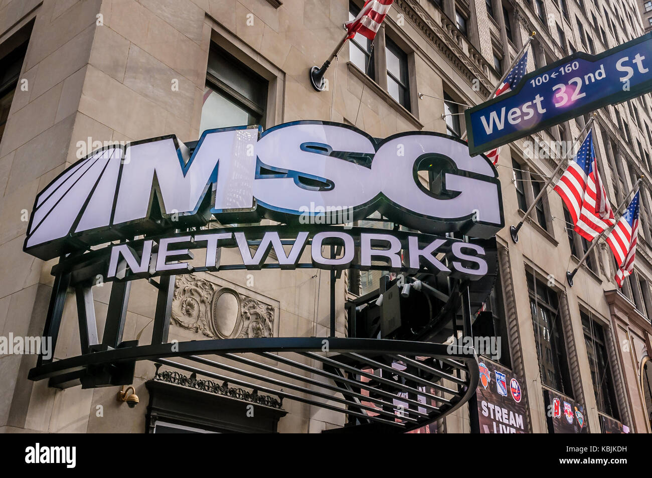 MSG Networks NYC Stock Photo - Alamy