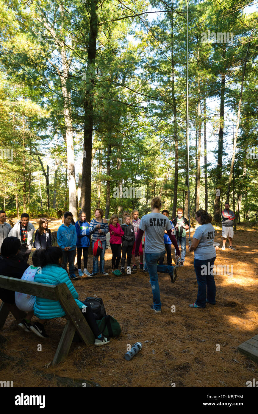 Kids learn team building skills and other environmental education ...