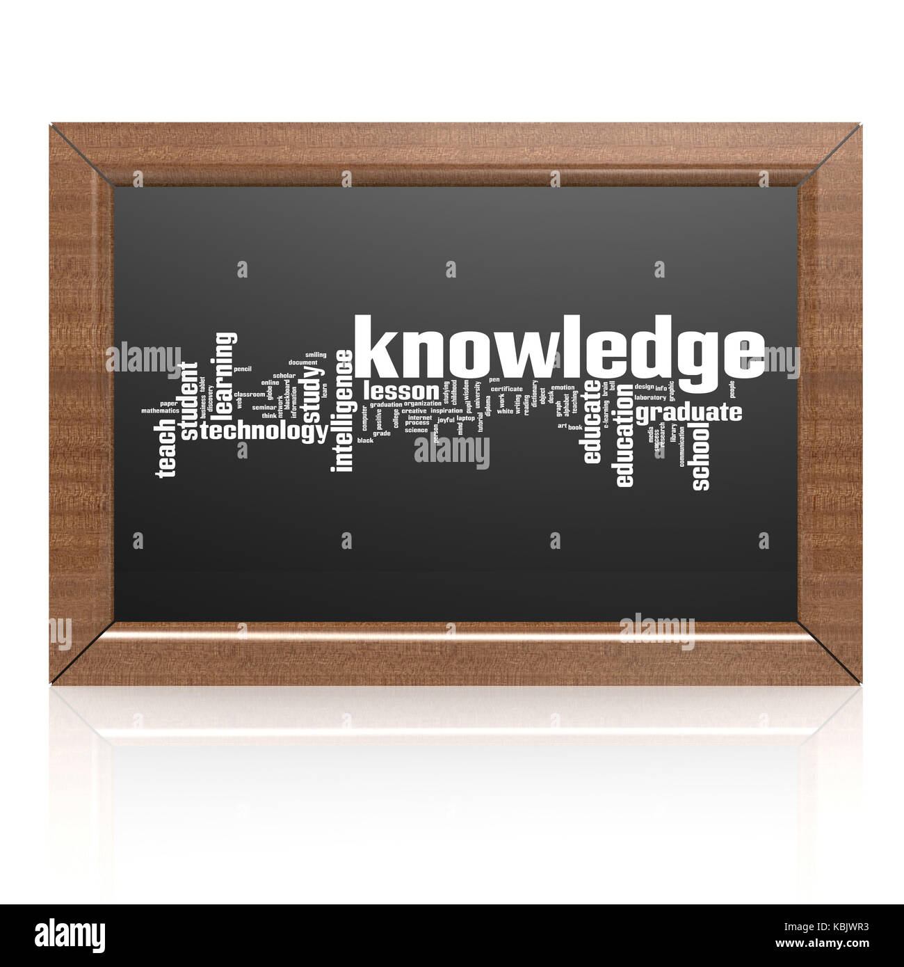 Blank blackboard knowledge Stock Photo - Alamy