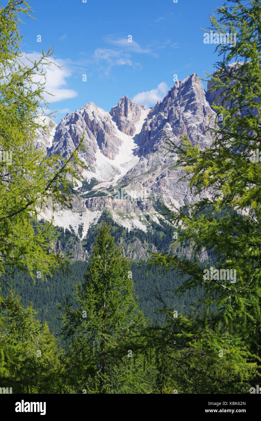Landscape of the Dolomites in Italy in the Alps of Europe Stock Photo ...