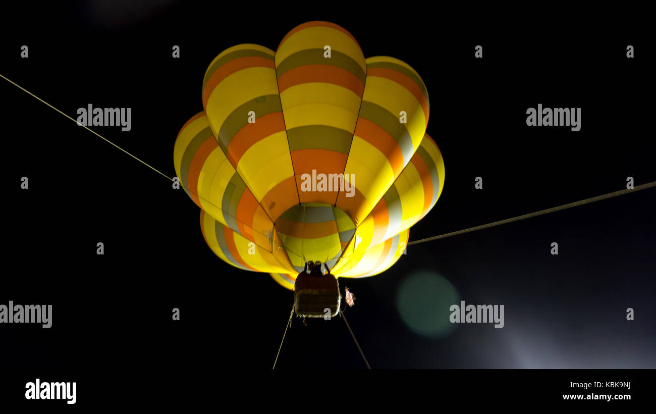 Hot Air Balloon Scene Night High Resolution Stock Photography and ...