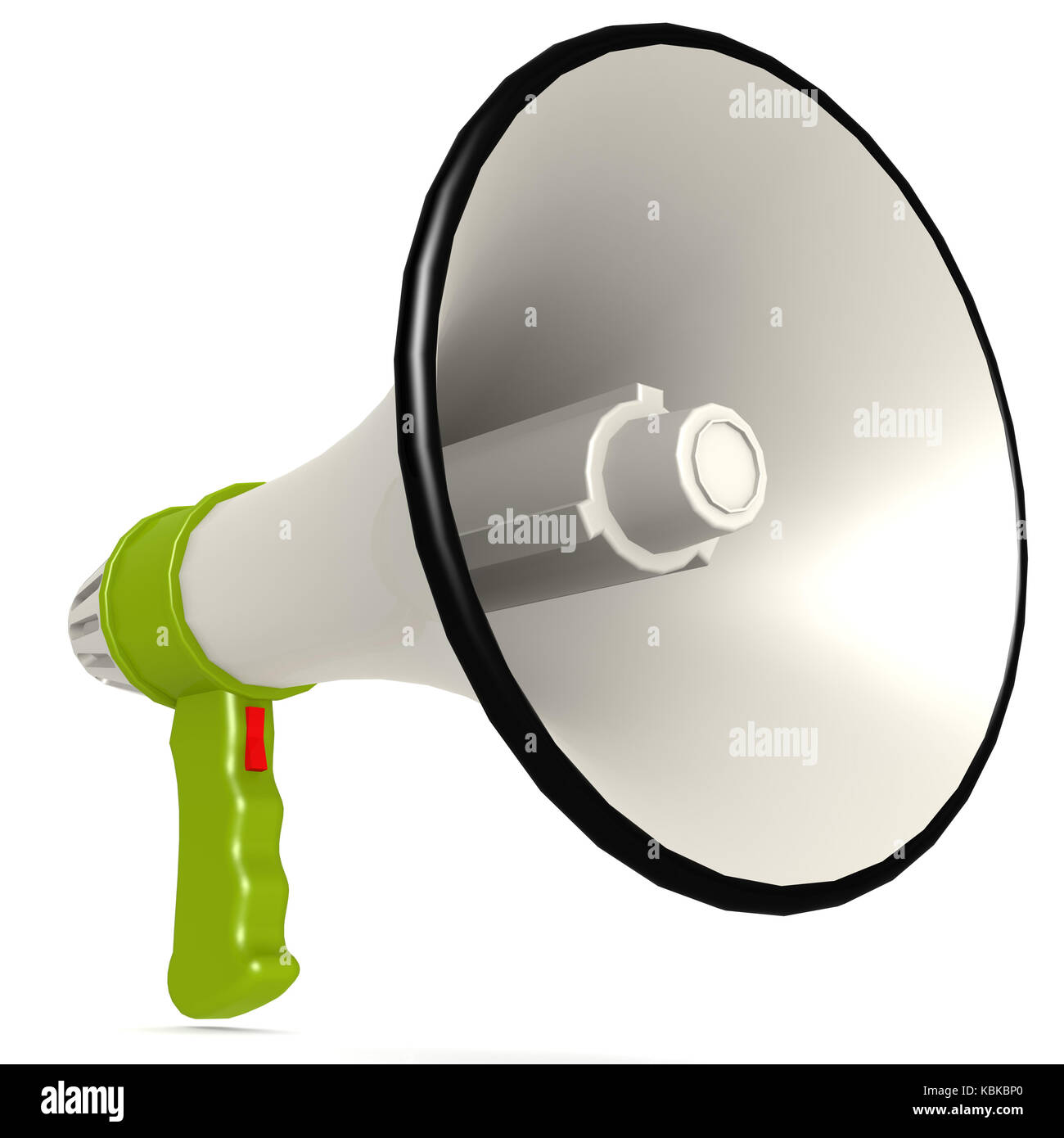 Isolated green megaphone Stock Photo - Alamy