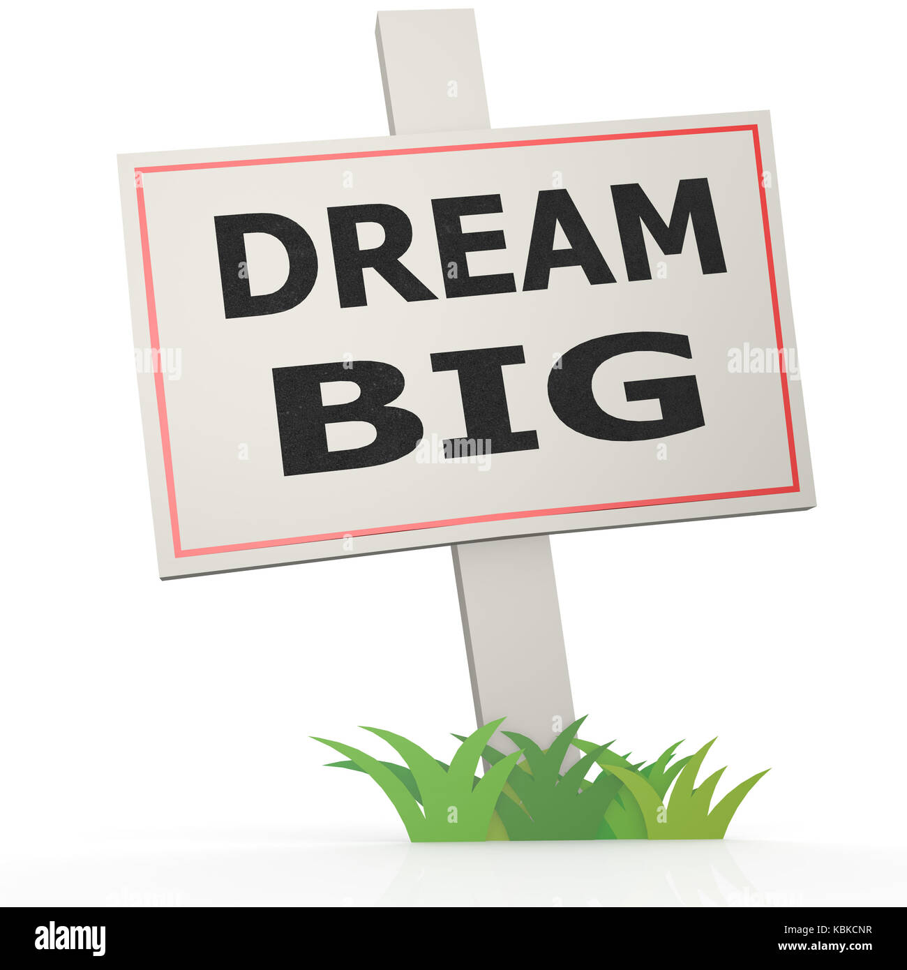 White banner with dream big Stock Photo - Alamy