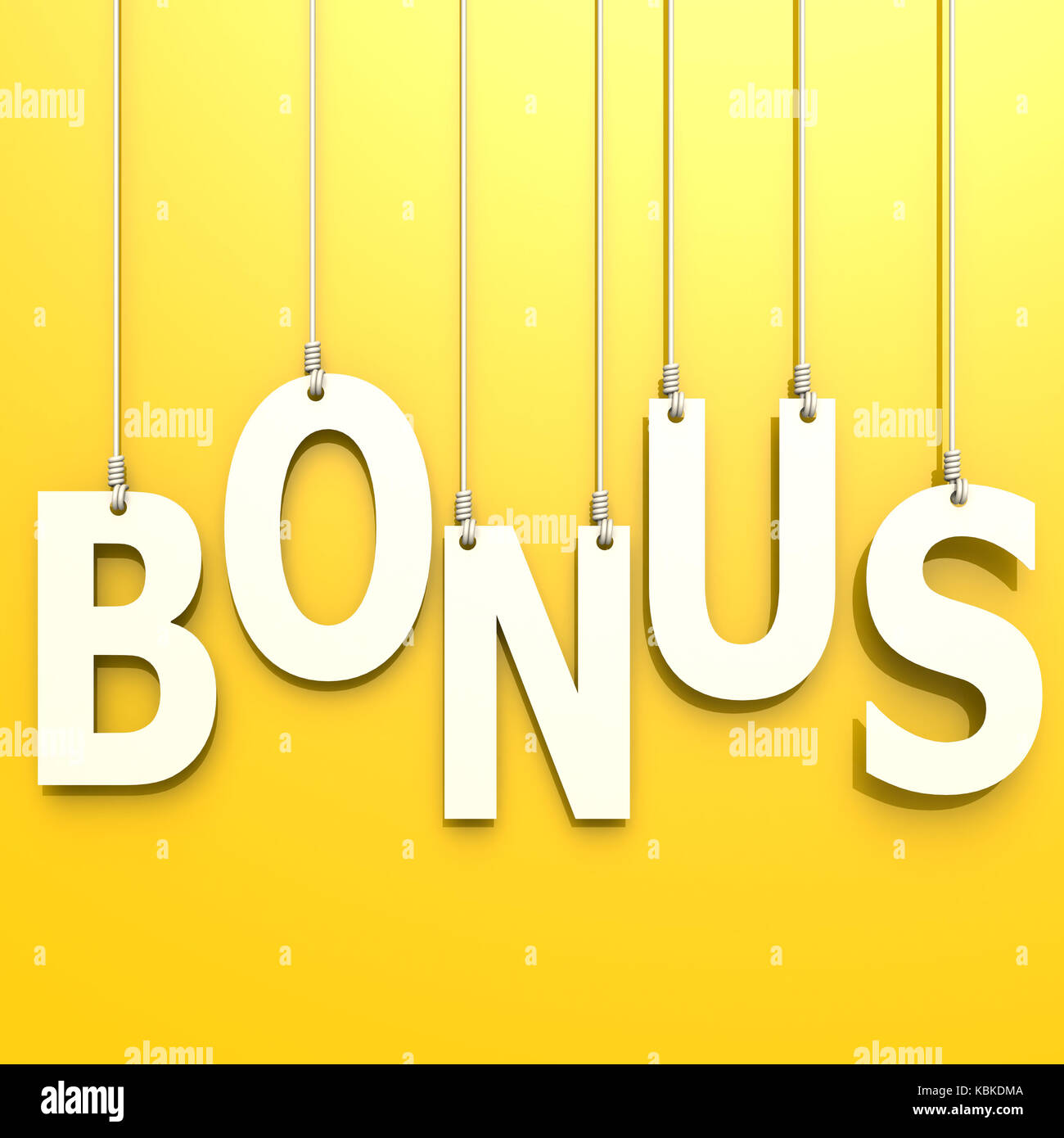 Bonus word in yellow background Stock Photo - Alamy