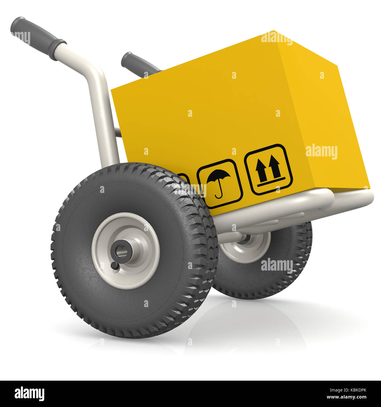 Dolly deliver package Stock Photo - Alamy