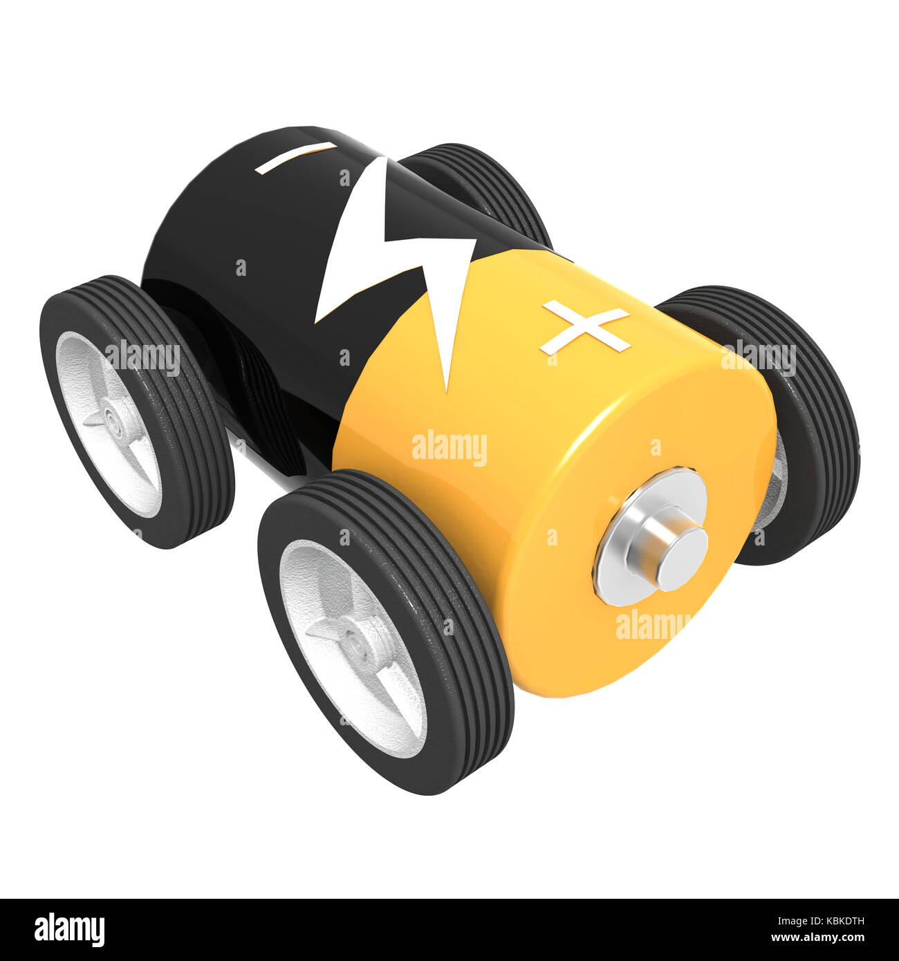Isolated battery car Stock Photo - Alamy