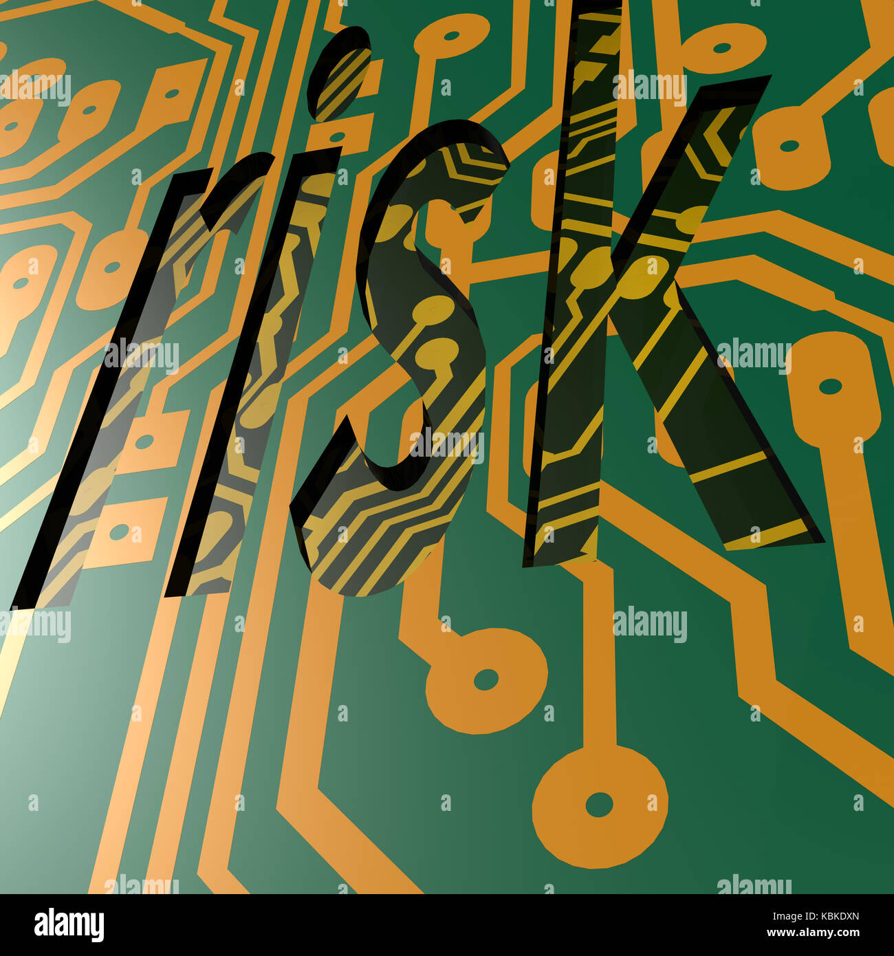 PCB and risk word Stock Photo - Alamy