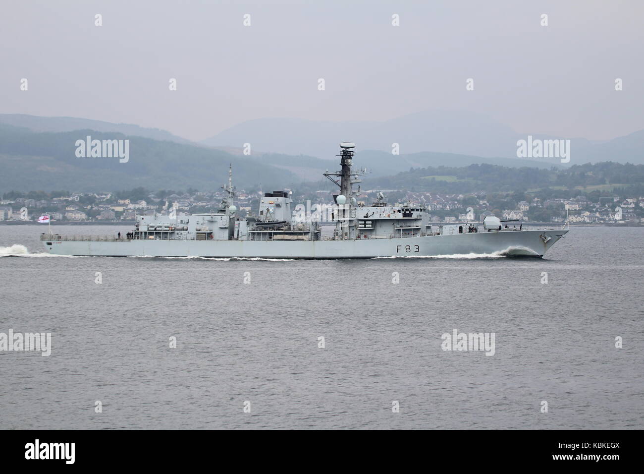 HMS St Albans (F83), a Duke-class (or Type 23) frigate operated by the ...