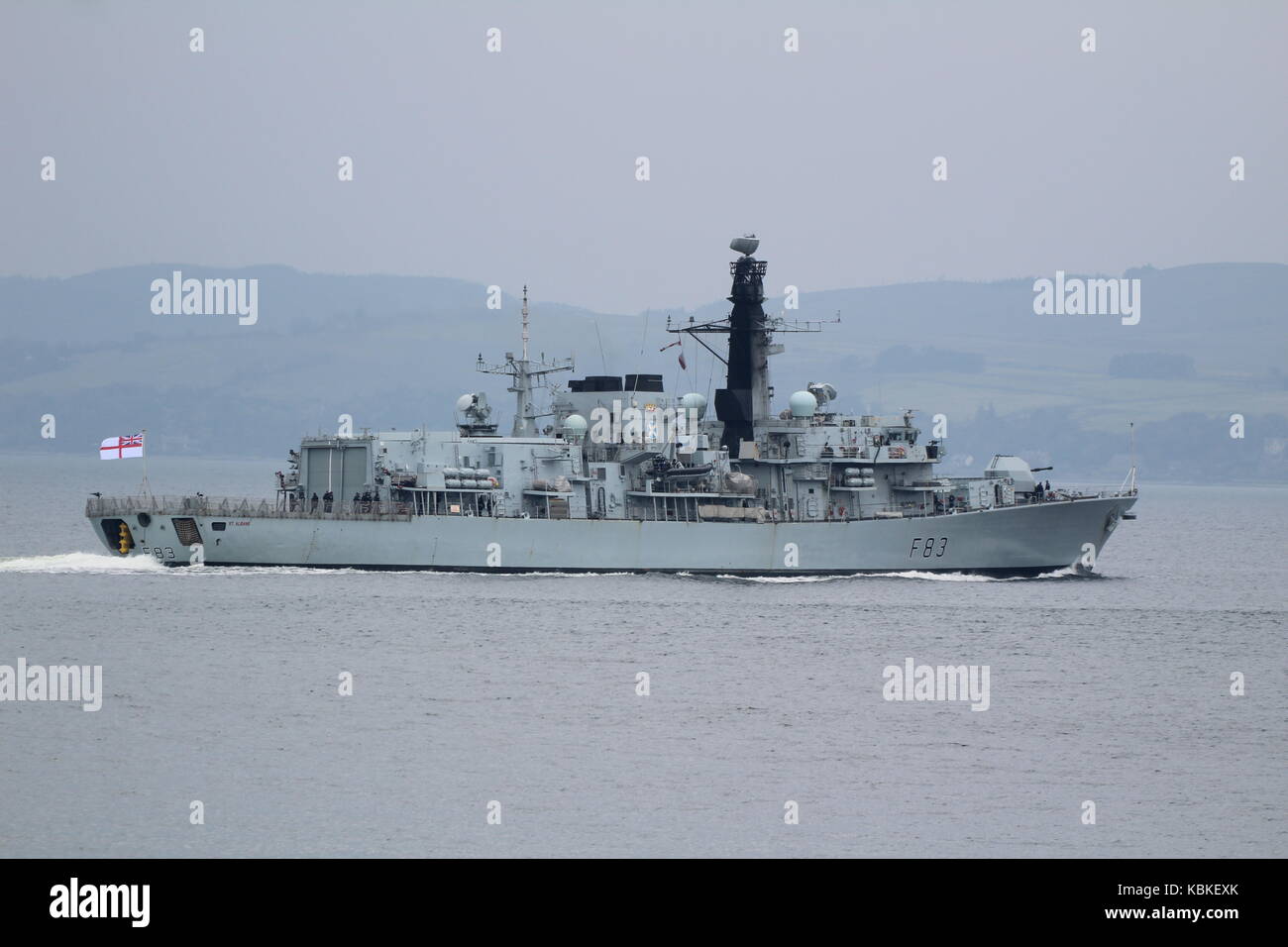 HMS St Albans (F83), a Duke-class (or Type 23) frigate operated by the ...