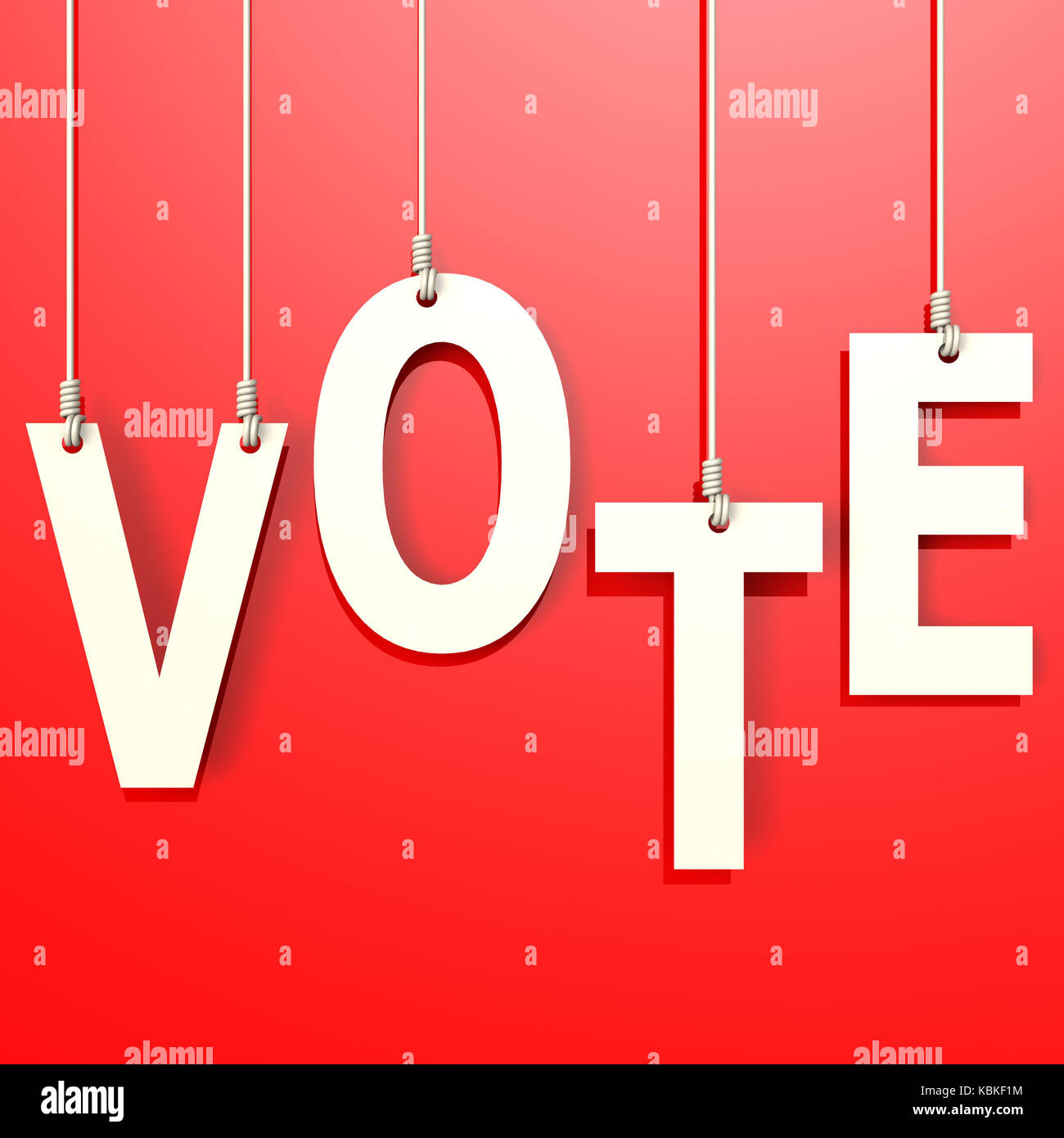 Vote word in red background Stock Photo - Alamy