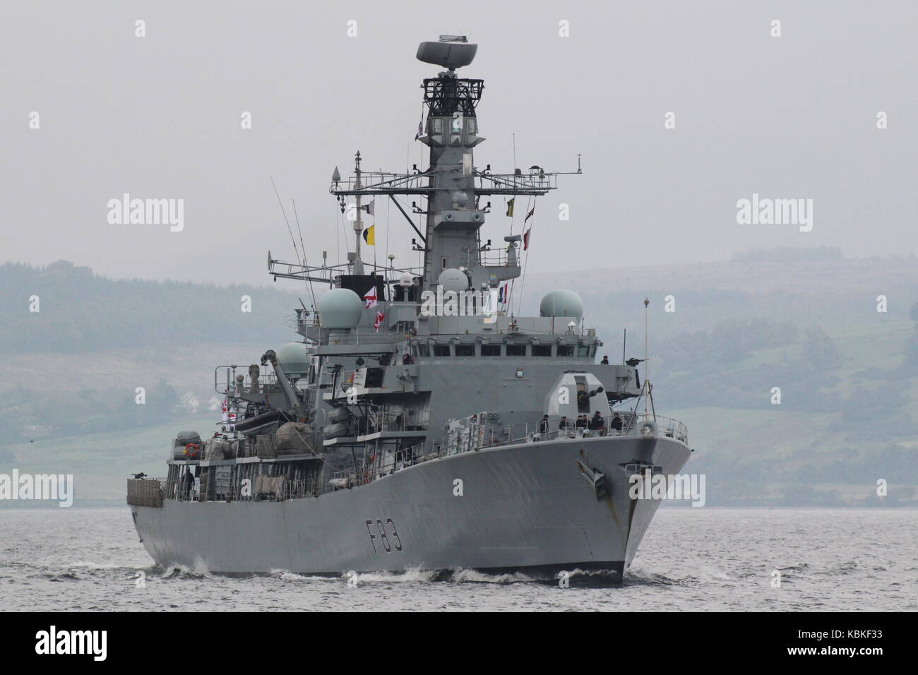 HMS St Albans (F83), a Duke-class (or Type 23) frigate operated by the ...